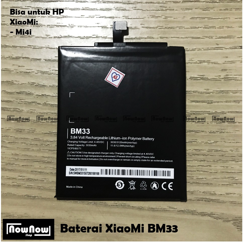 Jual Baterai XiaoMi Mi4i BM33 Original Batre Battery | Shopee Indonesia