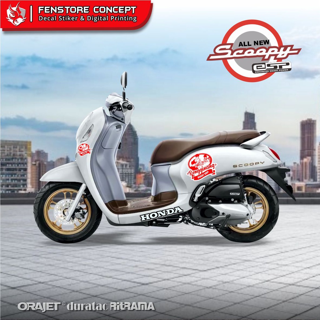 Jual Stiker Scoopy Rengginang Striping Scoopy Viral 2021 Sticker Murah ...