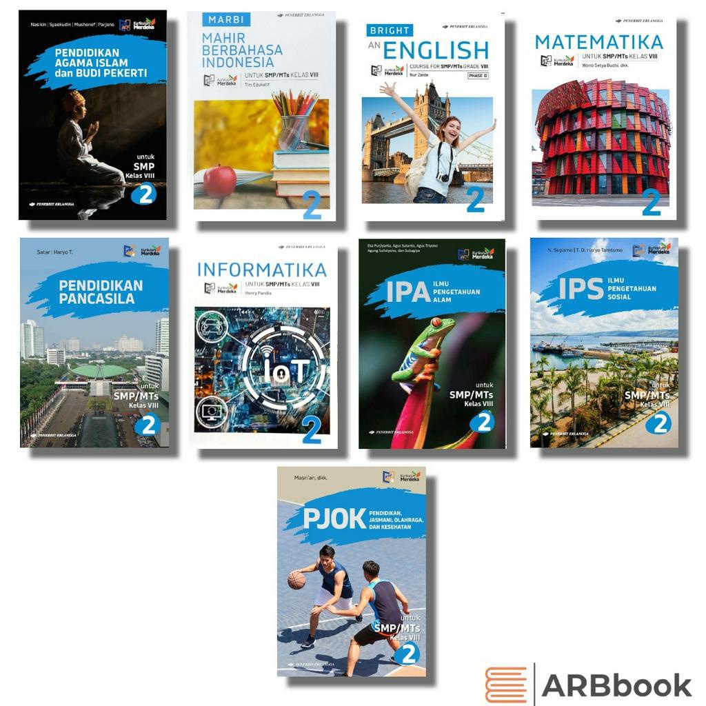 Jual BUKU PAKET ERLANGGA SMP KELAS 8 / VIII KURIKULUM MERDEKA | Shopee ...