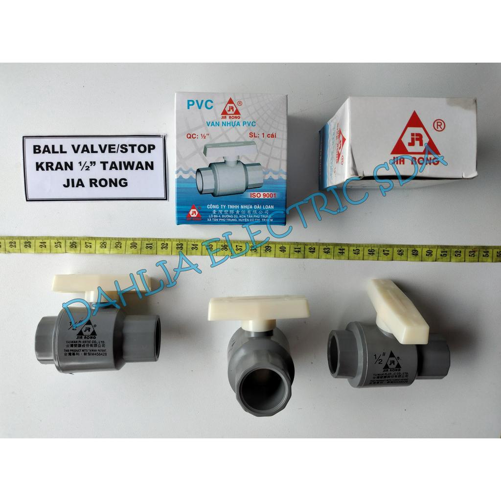 Jual BALL VALVE ( STOP KRAN ) 1/2 INCH JIA RONG | Shopee Indonesia