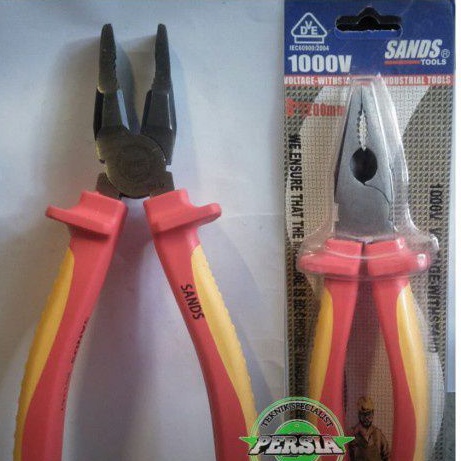 Jual IOP | tang kombinasi 8" tang listrik 1000 V merk sands | Shopee ...
