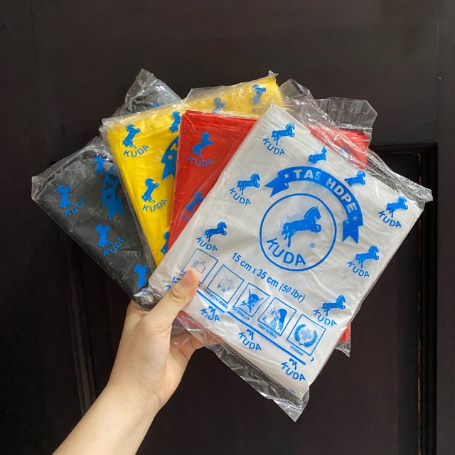 Jual Plastik Cap Kuda ready stock makassar warna merah kuning hitam ...