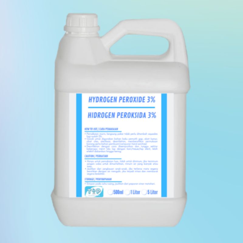 Jual KHUSUS GOSEND/GRAB | Hidrogen Peroksida 3% FOOD GRADE / H2O2 3% ...