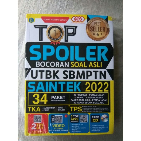 Jual Buku Top Spoiler UTBK SBMPTN Saintek 2022 | Shopee Indonesia