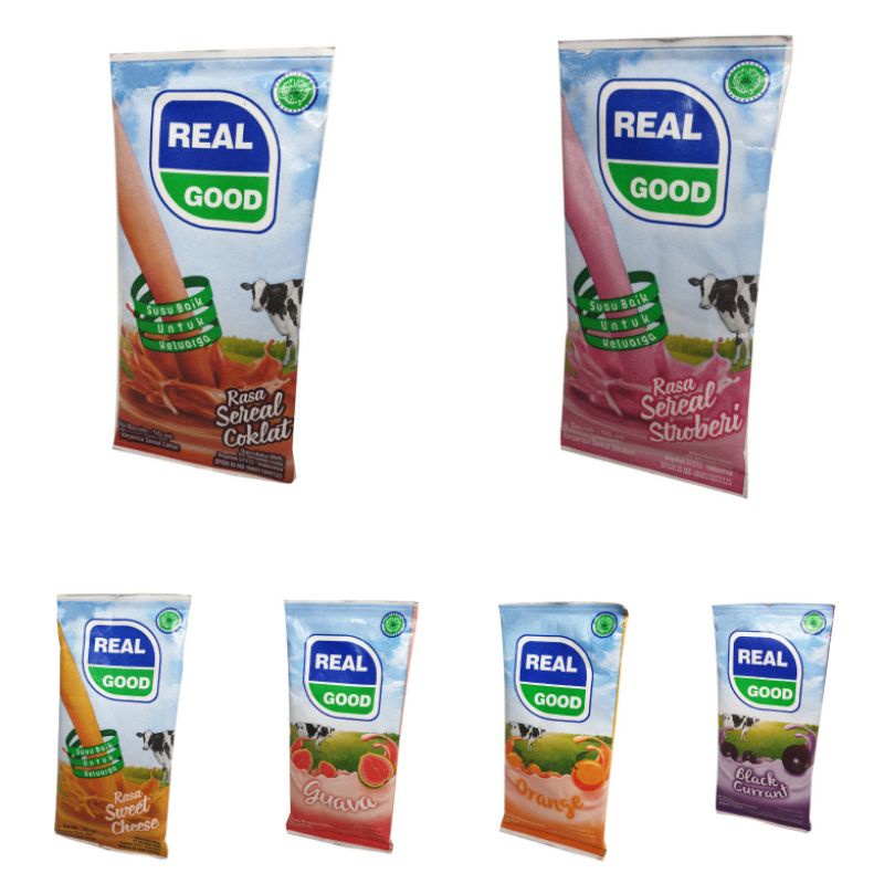 Jual Susu UHT Real Good Bantal 50 ml Aneka Rasa | Shopee Indonesia