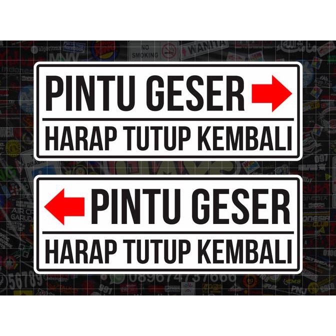 Jual Cutting Sticker Pintu Geser Ukuran 20 Cm hax55 Berkualitas ...