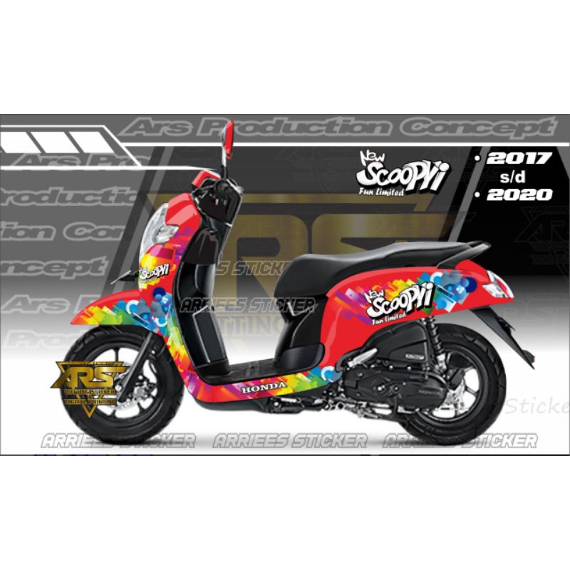 Jual Decal Sticker Scoopy fi 2017 - 2020 Full Body Custom stiker Dekal ...