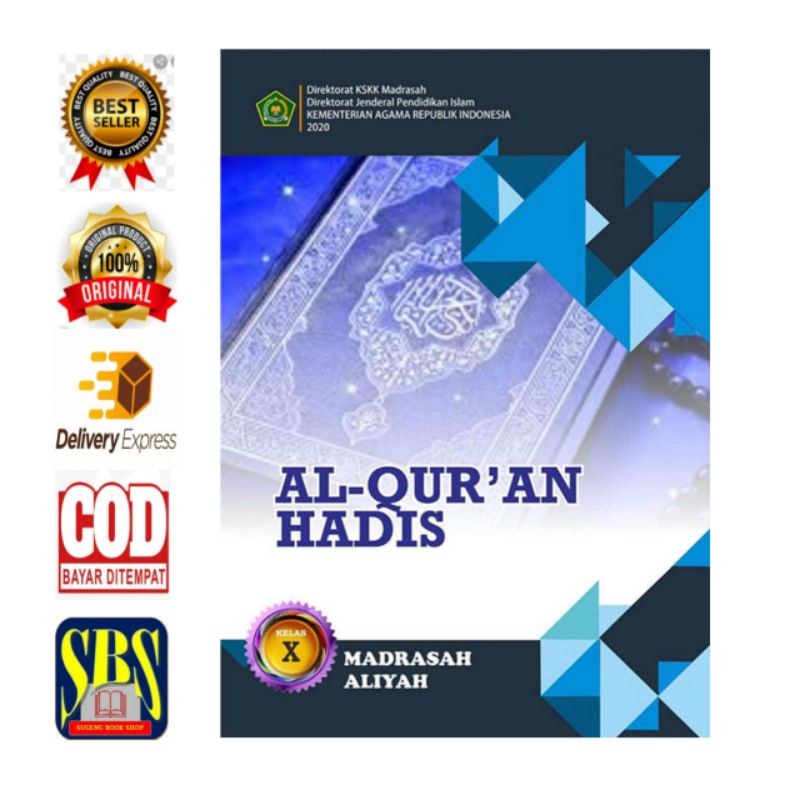 Jual BUKU AL-QUR'AN HADIS MADRASAH ALIYAH KELAS X KSKK 2020 | Shopee Indonesia