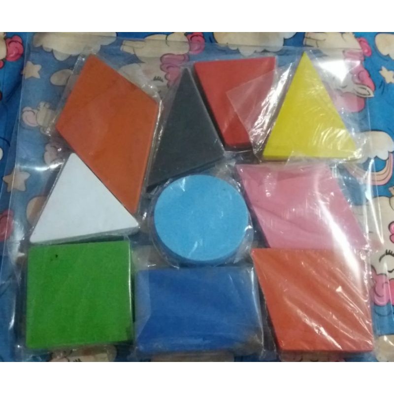 Jual Bangun Geometri Warna | Bangun Datar | SET Alat Peraga Dua Dimensi ...