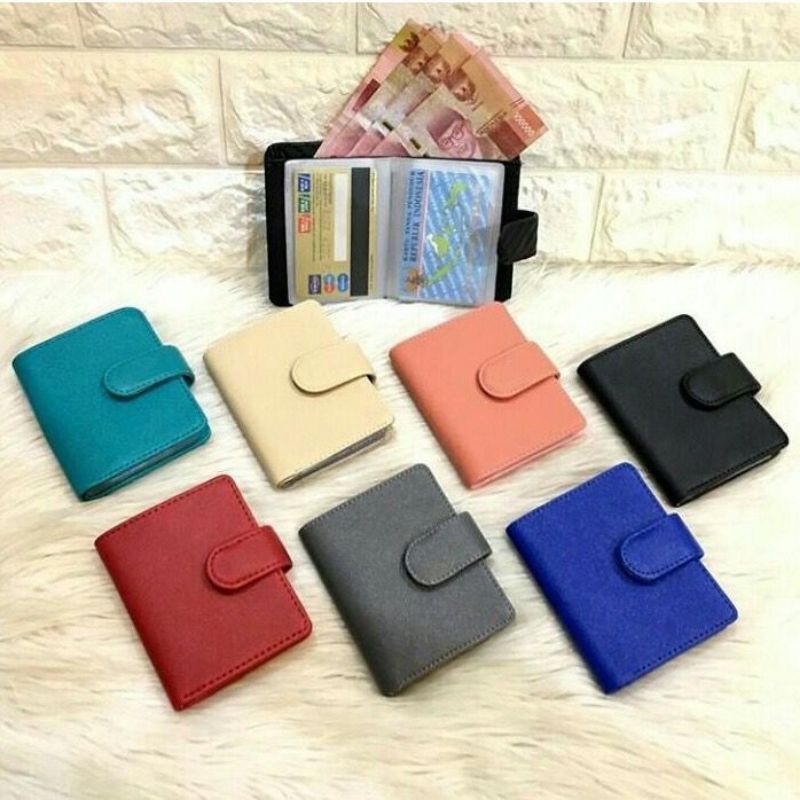Jual dompet kartu dan uang model kancing | Shopee Indonesia