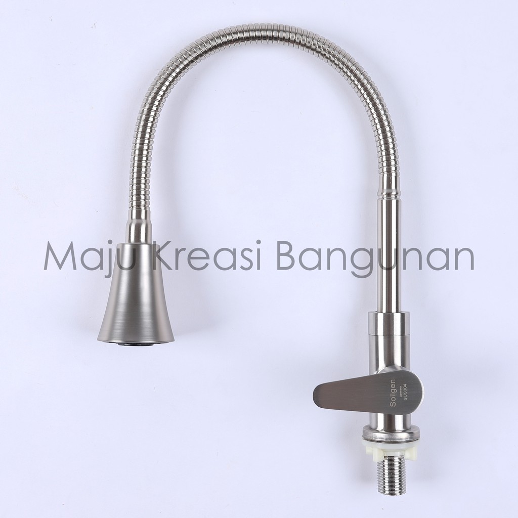 Jual Kran Angsa Fleksibel SOLIGEN Stainless Keran Cuci Piring Tanam ...