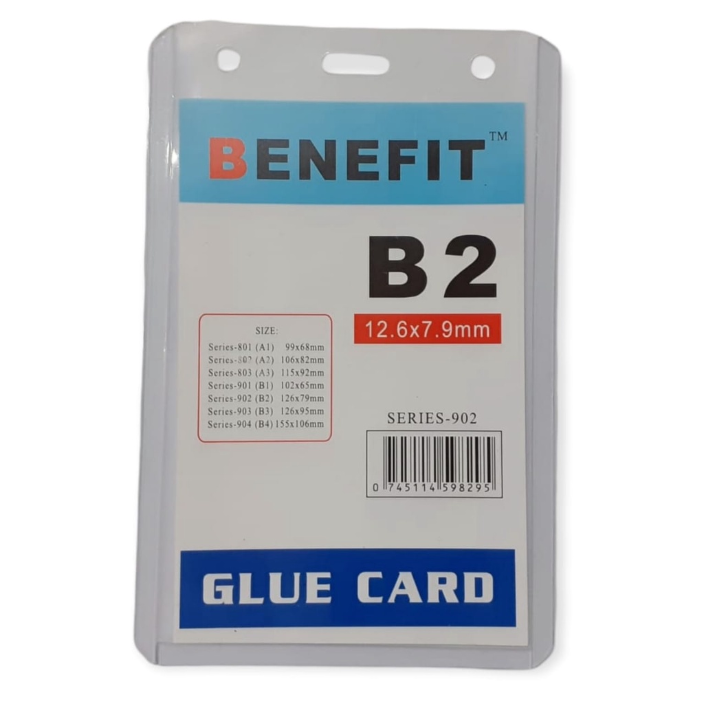 Jual Name Tag Plastik ID B2 - BENEFIT Card Case Uk. B2 (Pack isi 20 Lembar) | Shopee Indonesia