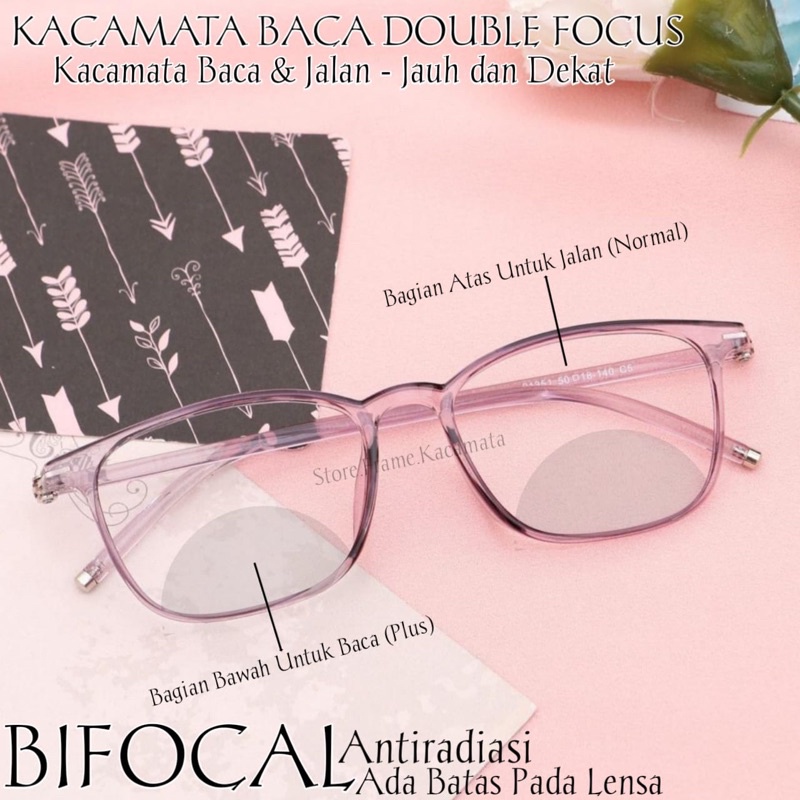 Jual Kacamata Double Focus Baca Dan Jalan Pria/Wanita | Kacamata Baca ...