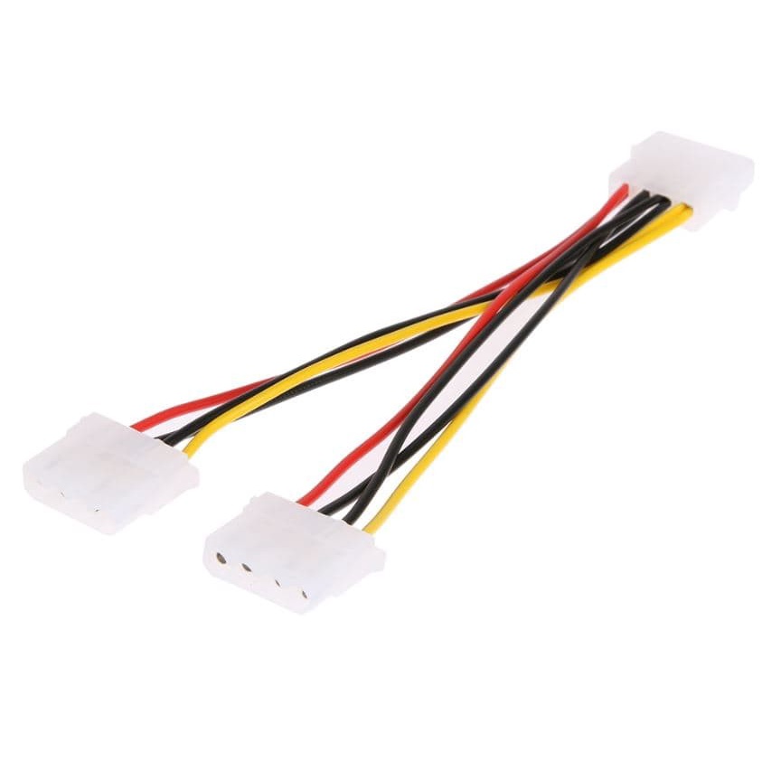 Jual KABEL SPLITTER POWER MOLEX 4PIN MALE TO DUAL 2 MOLEX 4PIN FEMALE ...