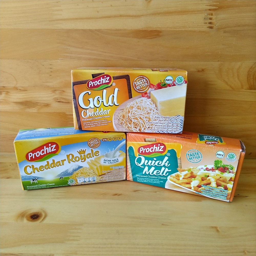 Jual Prochiz Cheddar Cheese / Keju Cheddar Olahan Berbagai Varian 160gr ...