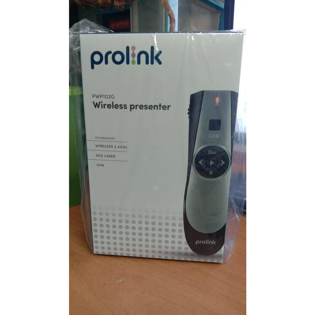 Jual PROLINK PRESENTER WIRELESS PWP 102G 2.4GHz Red Laser | Shopee ...