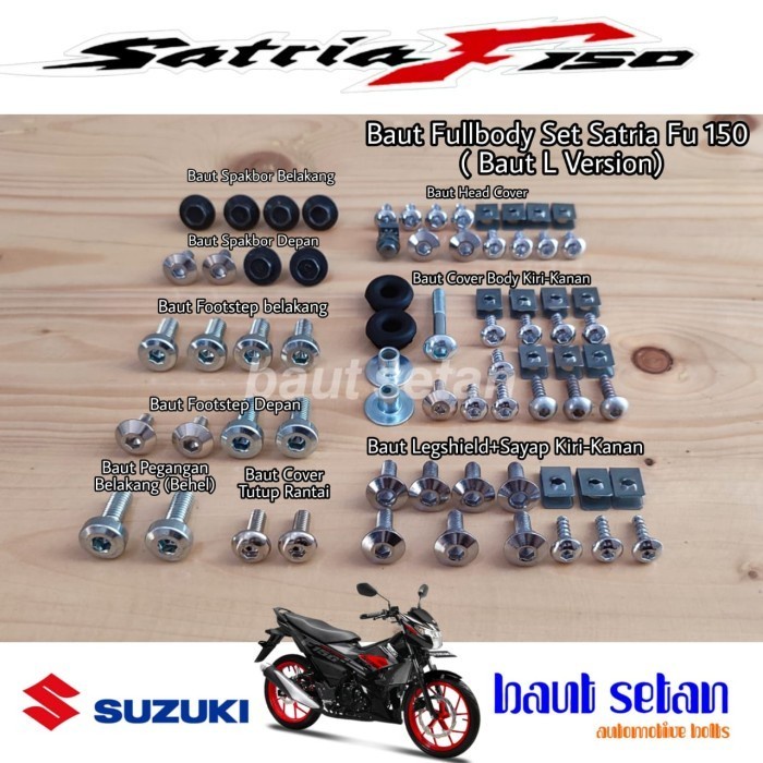 Jual Baut Full body Set Satria FU (Baut L Version) | Shopee Indonesia