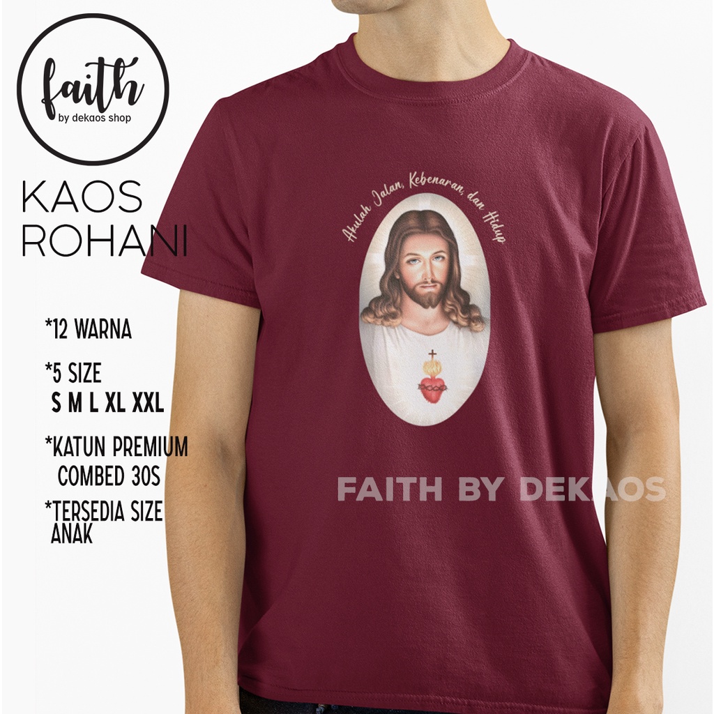 Jual KAOS ROHANI KRISTEN / KAOS ROHANI / KAOS NATAL / KAOS ROHANI ...
