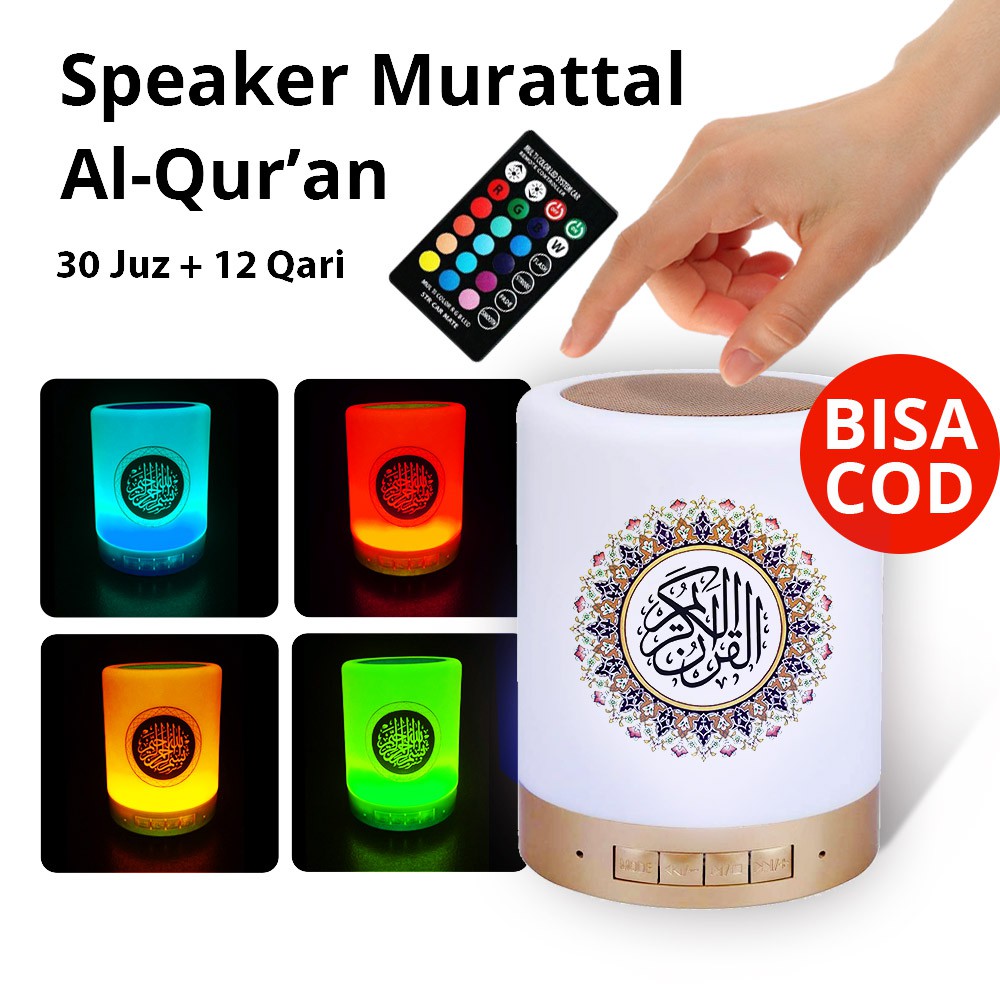 Jual Speaker Murotal Quran 30 Juz Lampu Tidur + Bisa Bluetooth LED ...