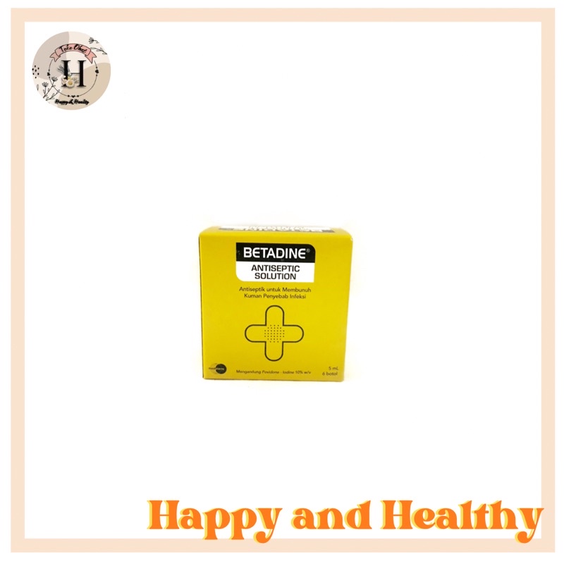 Jual Betadine Antiseptic Solution isi 6 botol @5ml | Shopee Indonesia