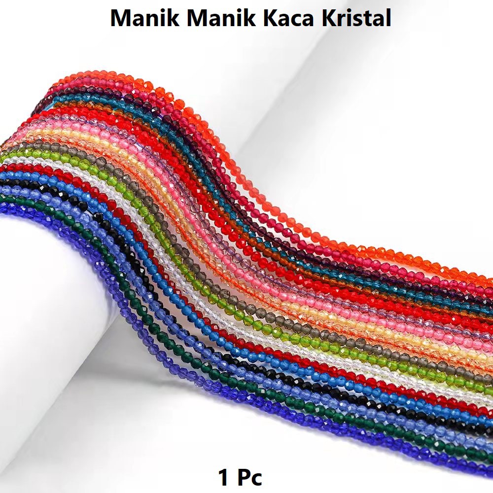 Jual Manik-Manik Kaca Kristal Bumi Langka Ukuran 2mm Harga/String ...
