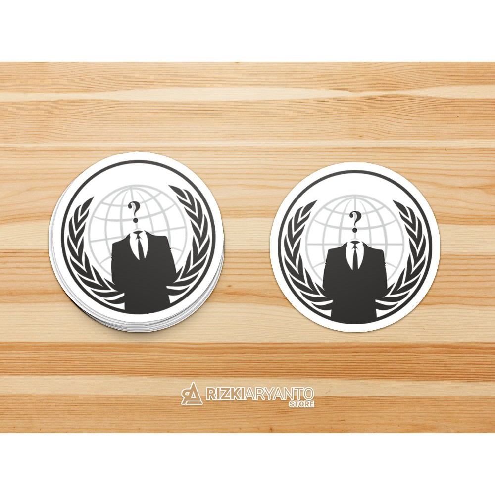 Jual Sticker - Stiker Logo Hacker Anonymous untuk PC Laptop HP dll ...