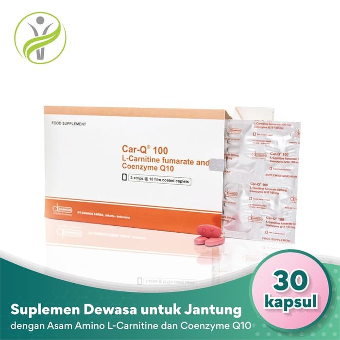 Jual Car - Q 100 | Coenzyme Q10 | @30 Kapsul | Memelihara Kesehatan ...