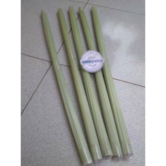 Jual Jeruji fiber bening-hijau stik 60cm ukuran 1mm 1.3mm 1.5mm 1.8mm 2 ...