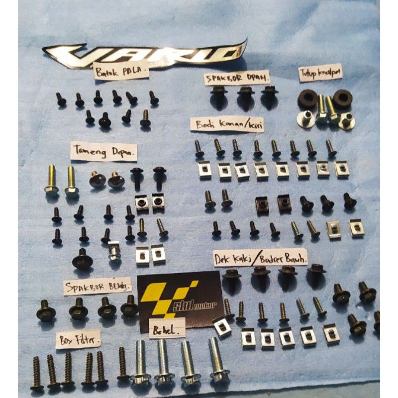 Jual baut motor full set body honda vario 110CW | Shopee Indonesia