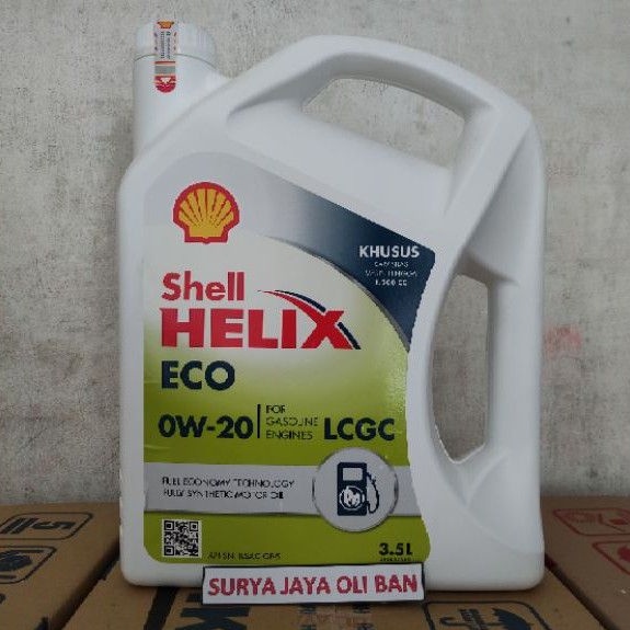 Jual Oli Mobil Shell Helix ECO 0W-20 LCGC 3.5 Liter / Oli Mesin Mobil ...