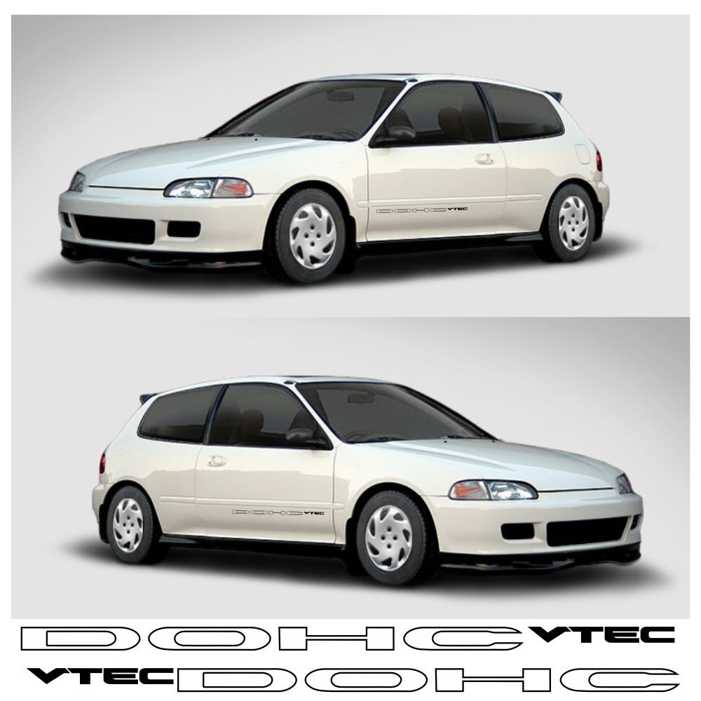 Jual Stiker Mobil - Sticker DOHC VTEC Honda Civic EG6 | Shopee Indonesia