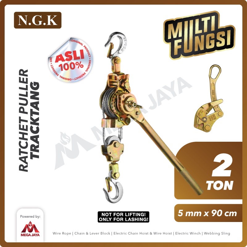 Jual NGK Ratchet Puller 2 Ton x 0.9 Meter Tracktang Kodokan Puller Grip ...