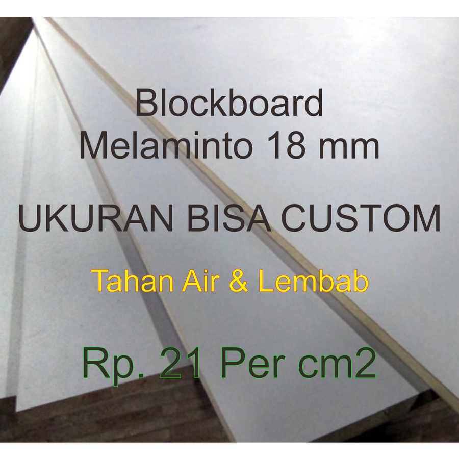 Jual Blockboard Melaminto 18 mm Ukuran Custom | Shopee Indonesia