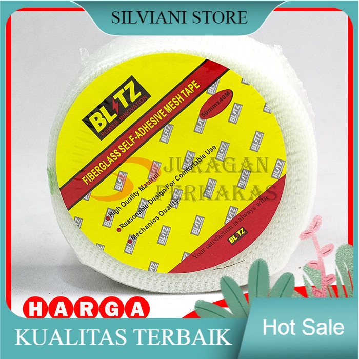 Jual BLITZ LAKBAN GYPSUM 5 CM 40 METER LEM KASA FIBERGLASS TAPE PEREKAT ...