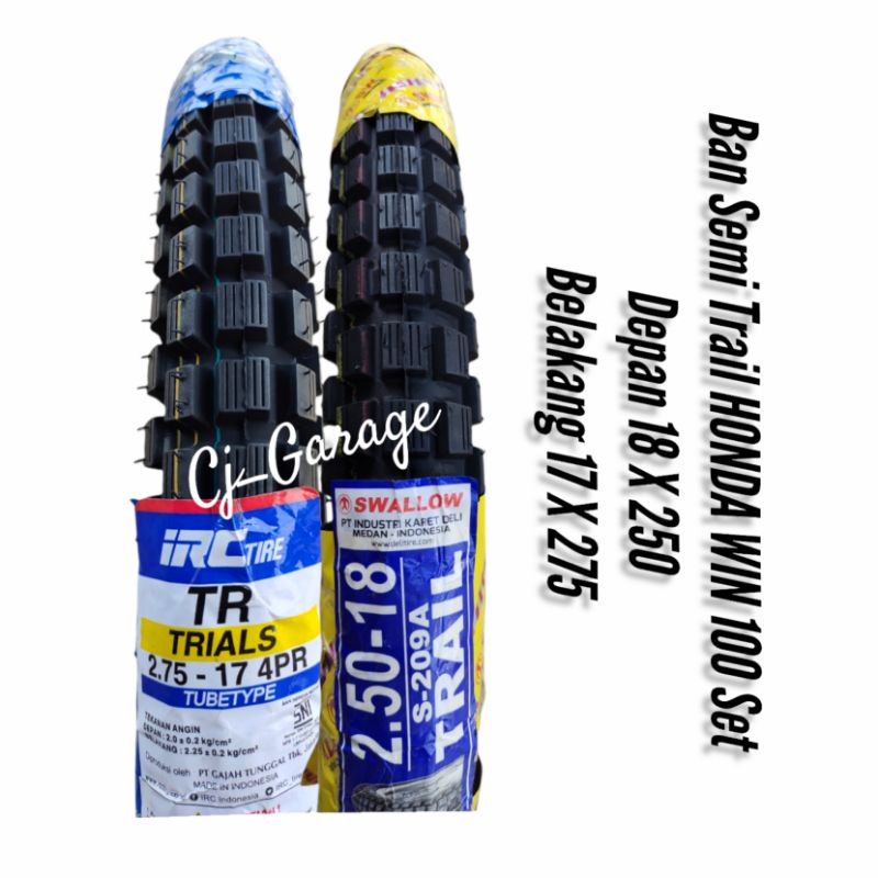 Jual Ban Semi Trail Win ban tahu Honda win 100 R 18 X 250 17 X 275 Set ...