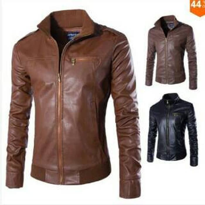Jual motor-jaket- new jaket kulit sintetis pria motor bikers -jaket ...