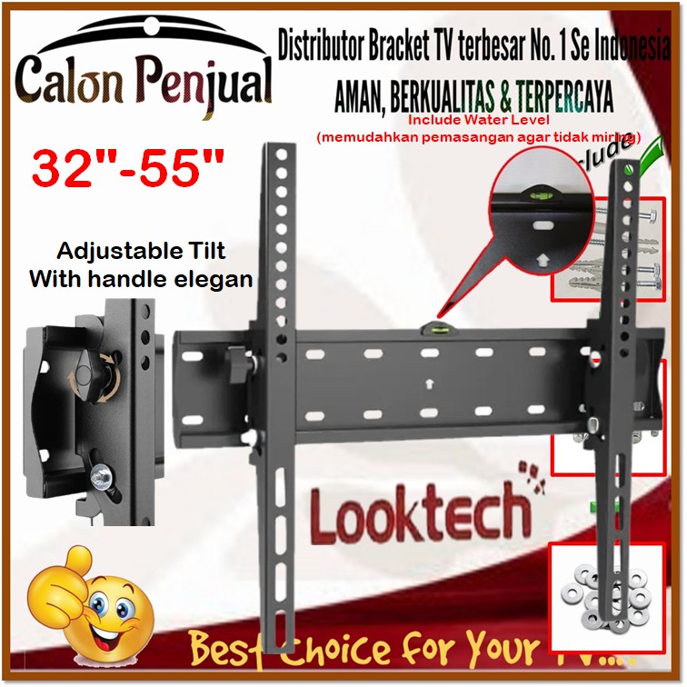 Jual Breket/Bracket TV 32 sampai 55 Extra Besar dan Kokoh Cocok semua ...