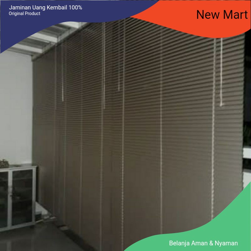Jual Kris venetian tirai gulung blind alumunium uk 60 x 180, silver ...