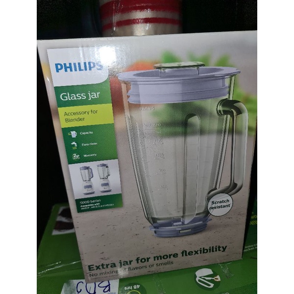 Jual SPAREPART GELAS KACA/TABUNG KACA BLENDER PHILIPS 5000 SERIES ...