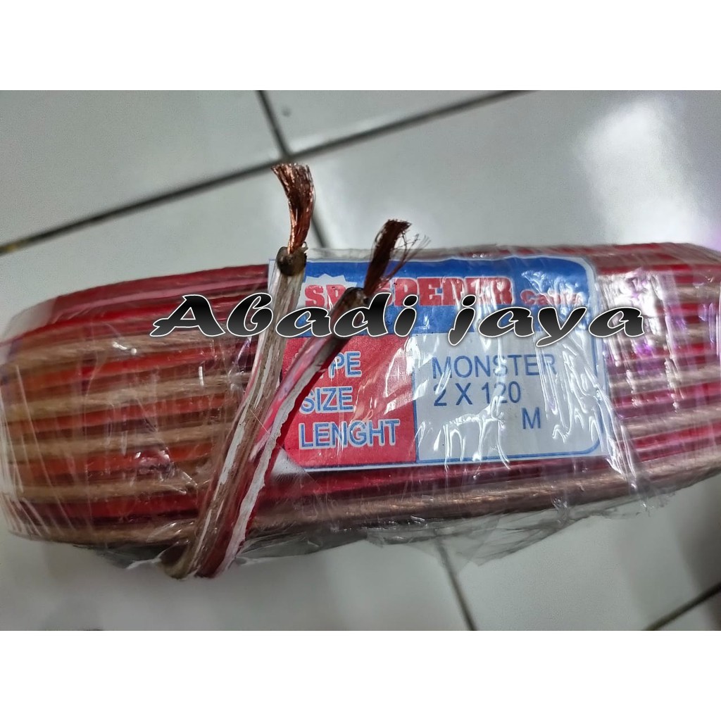 Jual kabel speaker monster 2x120 27m | Shopee Indonesia