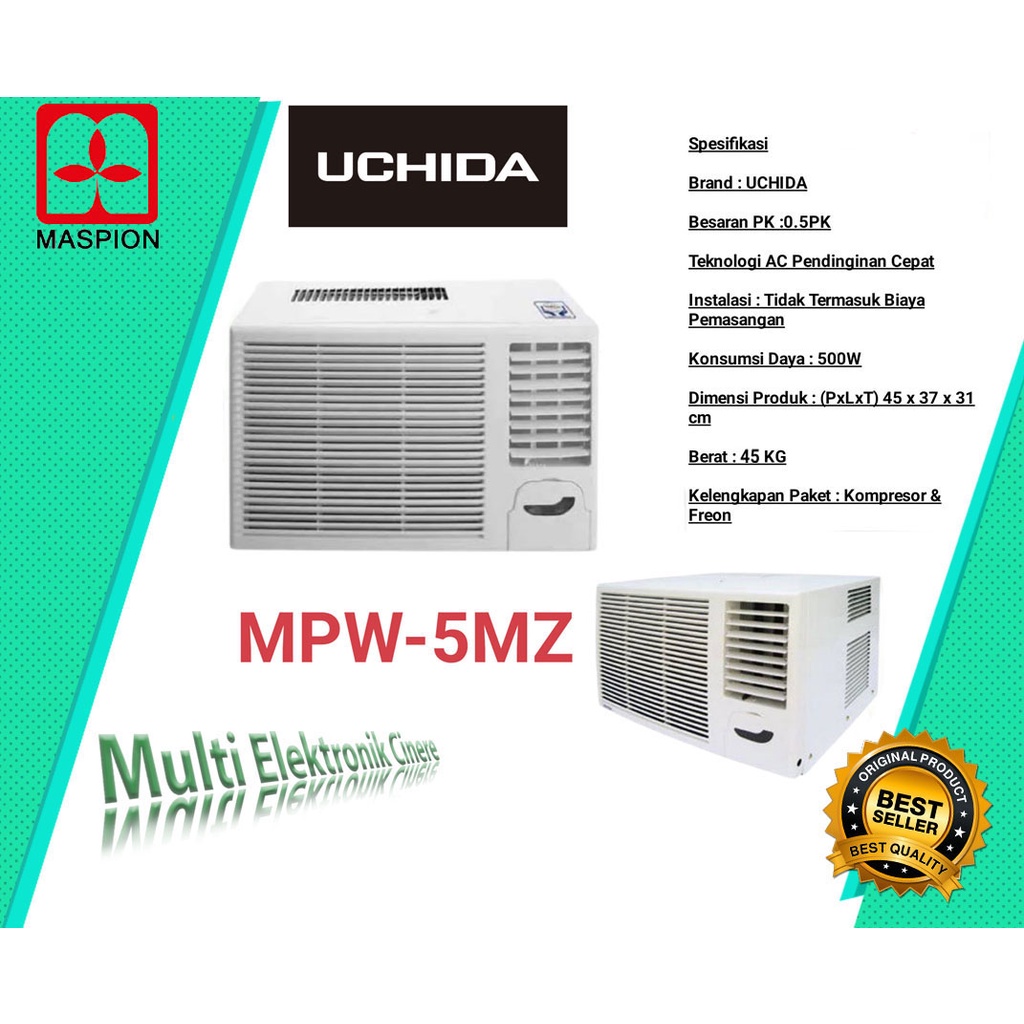 Jual AC UCHIDA WINDOW 1/2 PK MPW 5MZ | Shopee Indonesia