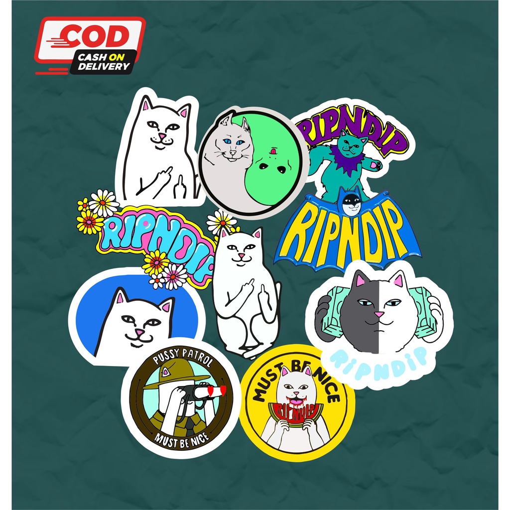 Jual Stiker sticker Rip n dip isi 10 pcs stiker helm stiker motor ...