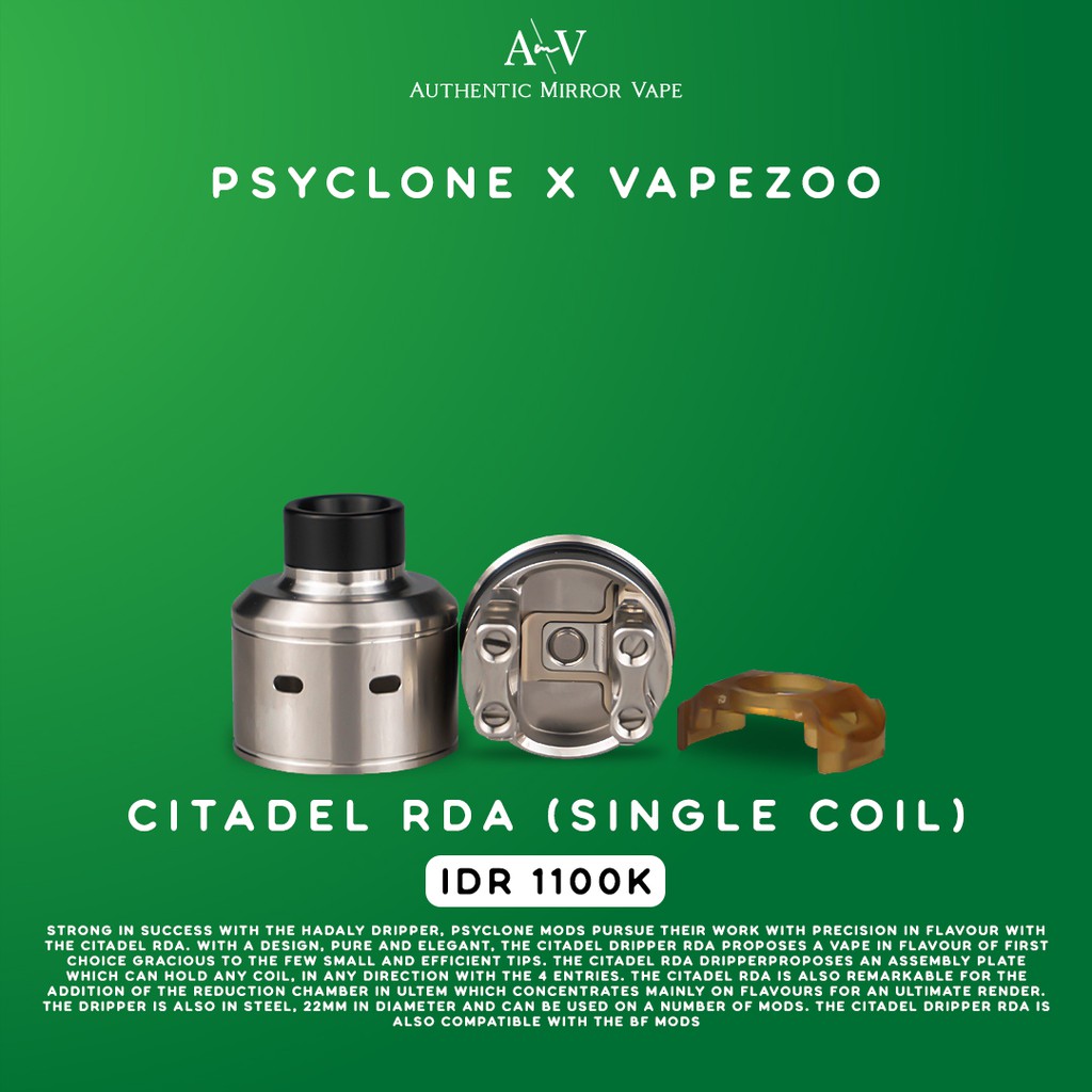 Jual Citadel RDA 100% Authentic By Psyclonemods X Vapezooid - AT ...
