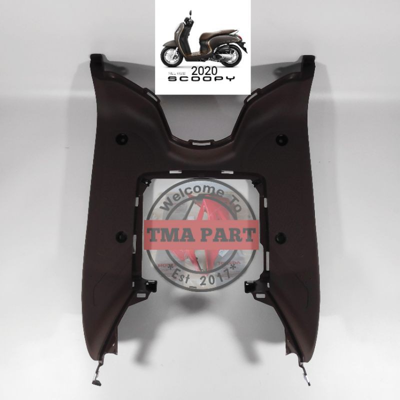 Jual Step floor stepfloor cover lantai dek pijakan kaki scoopy esp led 2020 K2F coklat | Shopee ...