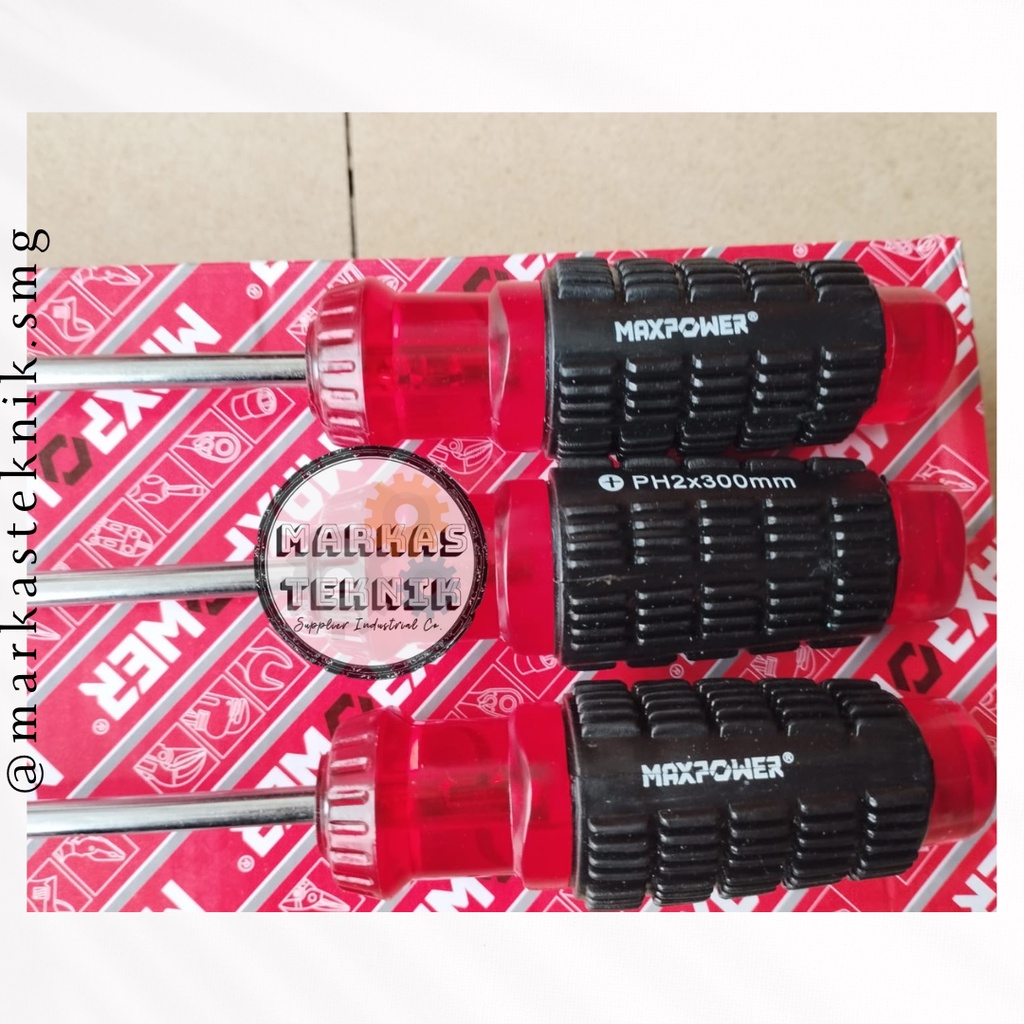 Jual MAXPOWER Obeng Plus Gagang Karet 12" - PH 2 X 300 - Philips ...