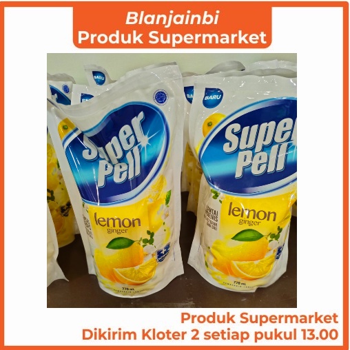 Jual Super Pell Pembersih Lantai Lemon 770 ml Bandung Area | Shopee ...