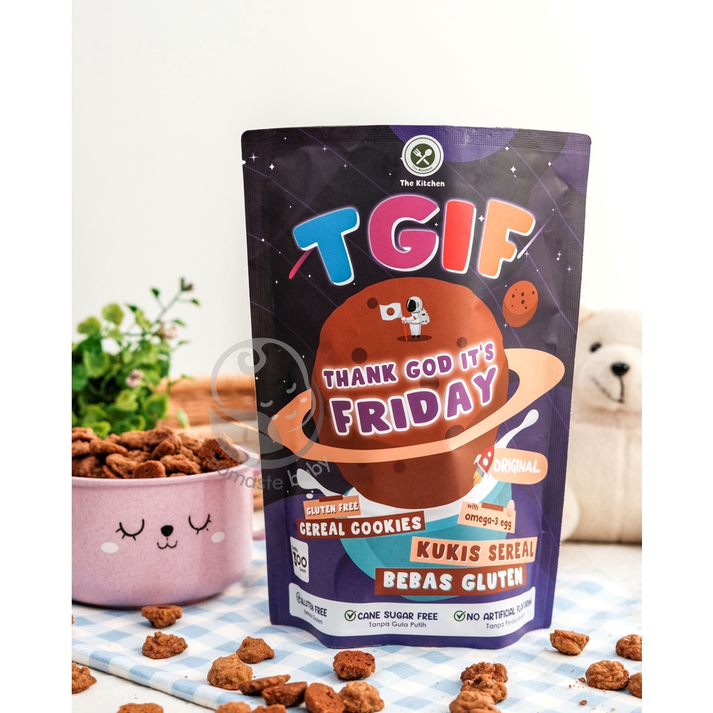 Jual BIG TGIF CEREAL COOKIES GLUTEN FREE - ORIGINAL 300GR | Shopee ...