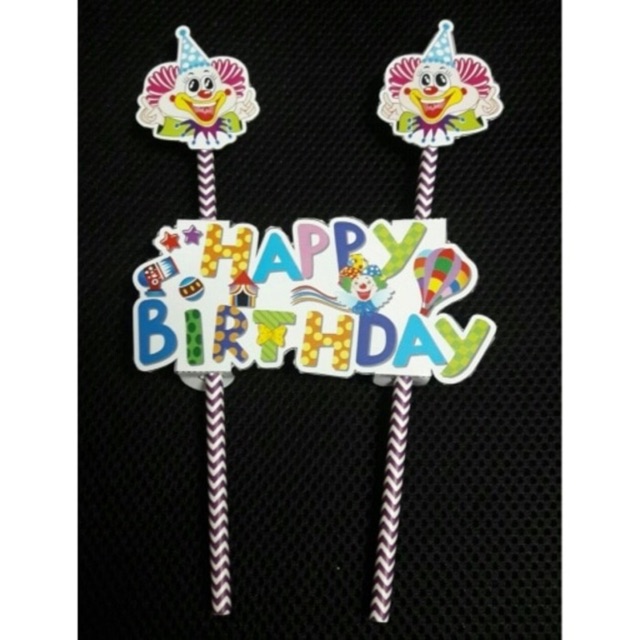 Jual Toper hbd ultah happy birthday topper kue cake ulang tahun type ...