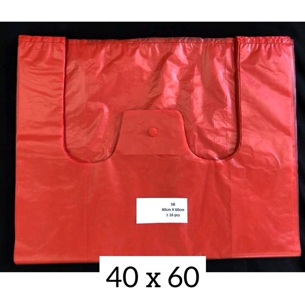 Jual Kantong Sampah / Kantong Plastik Merah / Kantong Kresek Merah ...