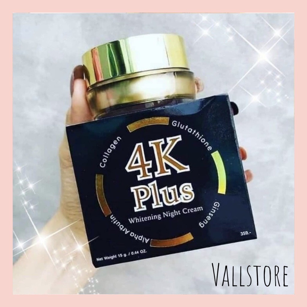 Jual 4K PLUS WHITENING NIGHT CREAM AND BB CREAM SPF 50++ ORIGINAL ...
